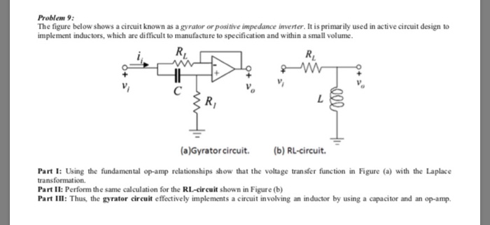 Solved Problem 9: The figure below shows a circuit known as | Chegg.com