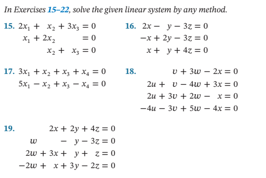 Solved In Exercises 13-14, determine whether the homogeneous | Chegg.com