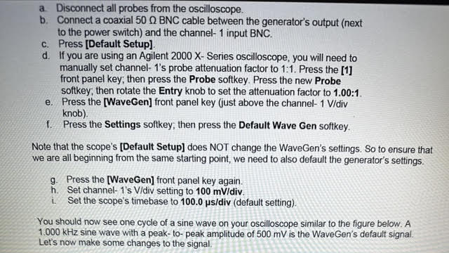 c. Rotate the trigger level knob to set the trigger | Chegg.com