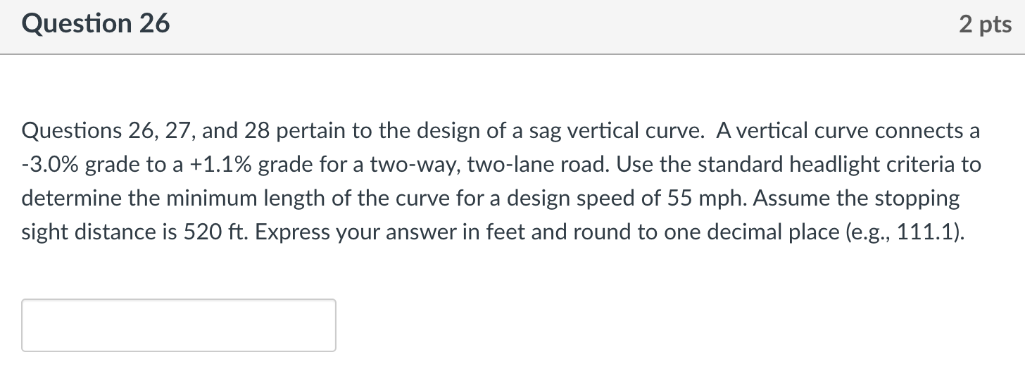 Solved Question 26 2 pts Questions 26, 27, and 28 pertain to | Chegg.com
