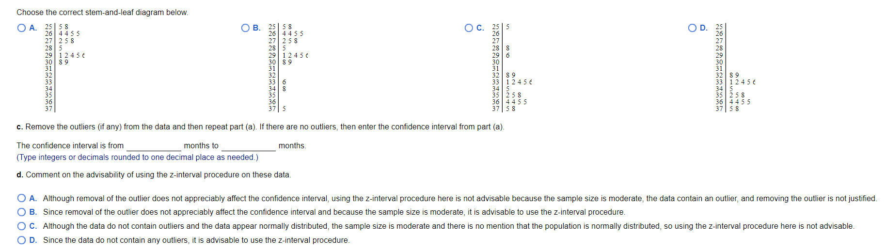 Solved 22. A random sample of 20 maximum sentences for | Chegg.com