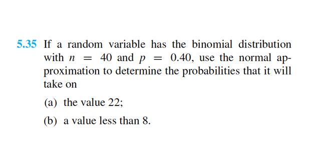 Solved 5.35 If a random variable has the binomial | Chegg.com