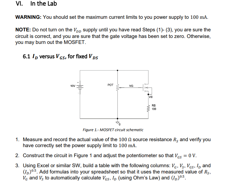 WARNING: You should set the maximum current limits to | Chegg.com
