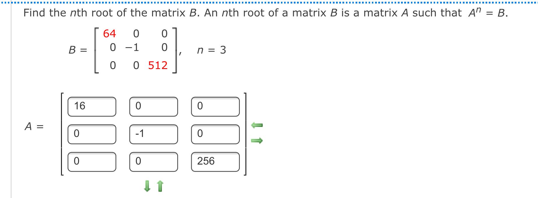 Solved -1 0 0 0 0 1 0 Find the power of A for the matrix A = | Chegg.com