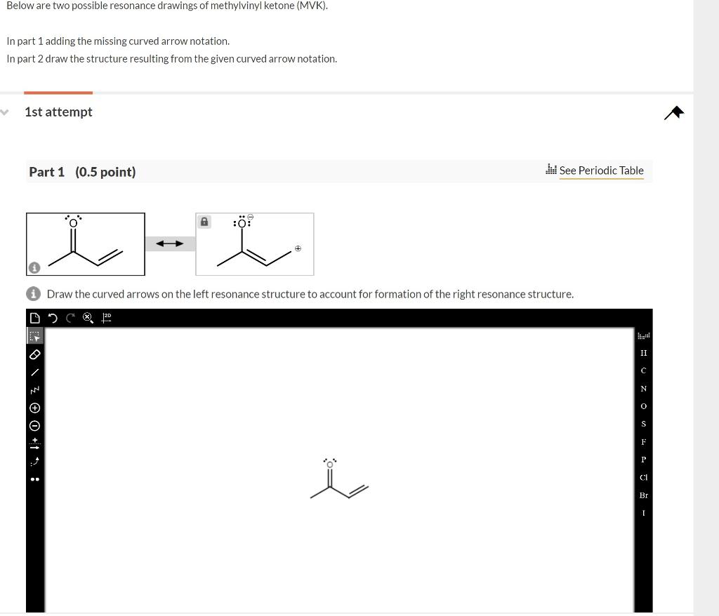 Solved Below are two possible resonance drawings of | Chegg.com