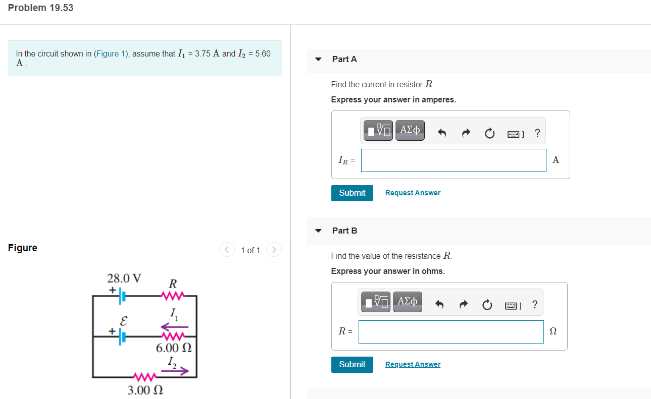 Solved Problem 19.53 In the circuit shown in (Figure 1), | Chegg.com