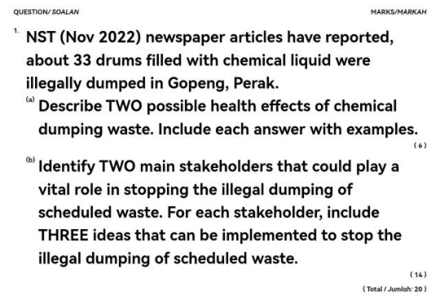 Solved NST (Nov 2022) newspaper articles have reported, | Chegg.com