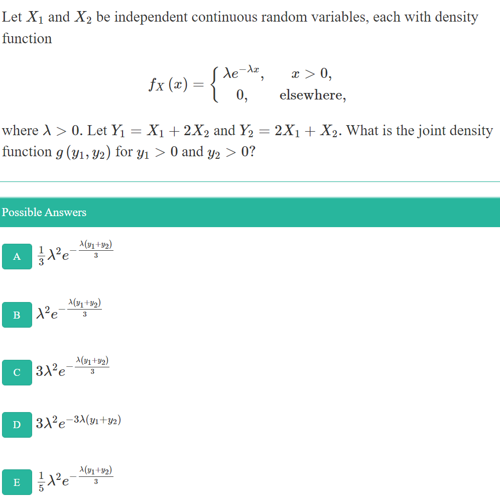 Solved Let X1 and X2 be independent continuous random | Chegg.com