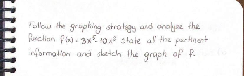Solved Follow the graphing strategy and analyze the function | Chegg.com