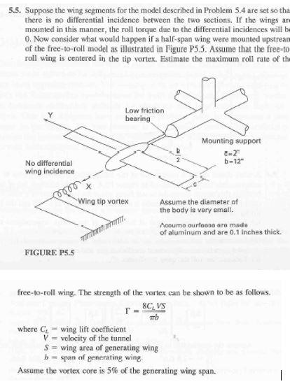 Solved 5.5. Suppose the wing segments for the model | Chegg.com