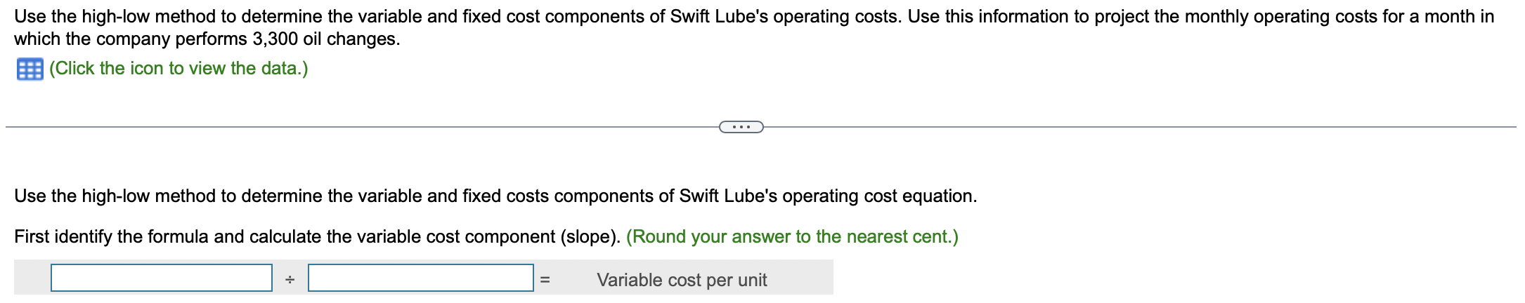 Solved Next identify the formula and compute the fixed cost | Chegg.com