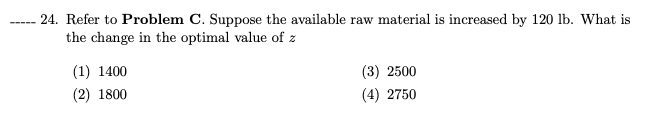 Solved Problem C: A company manufactures three products, A, | Chegg.com