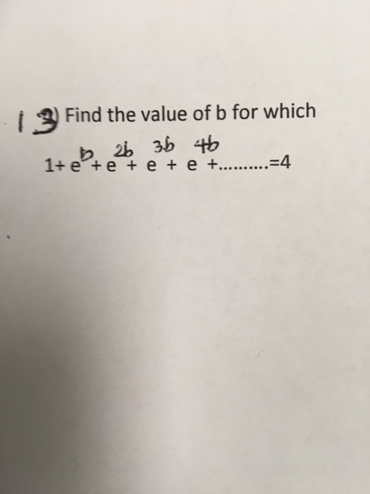Solved 3Find the value of b for which b 2b 3b 4b | Chegg.com