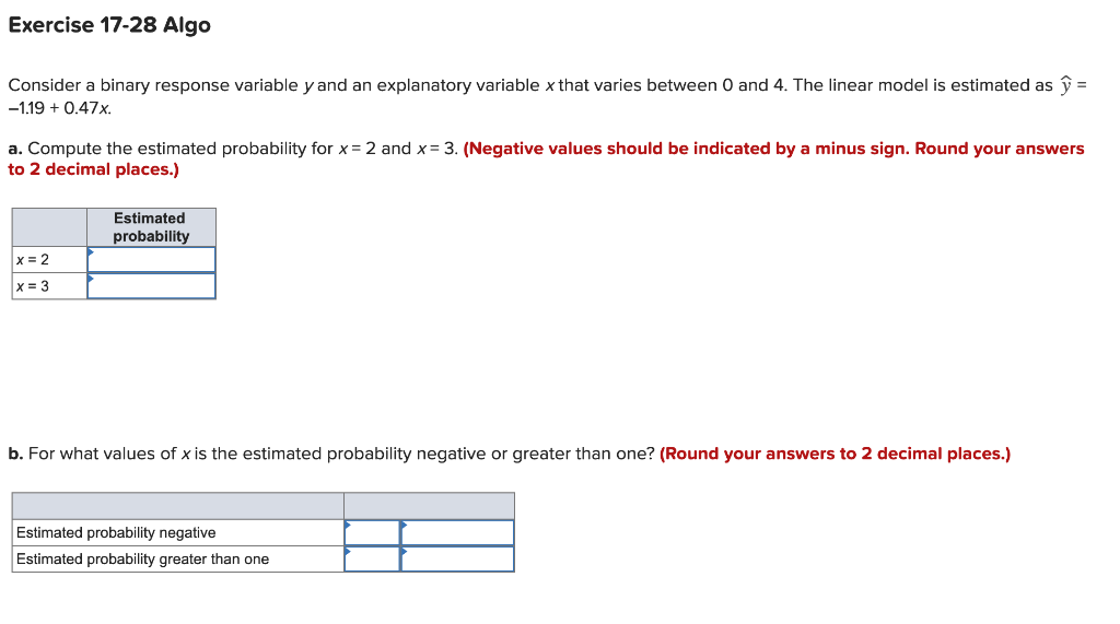 Solved Exercise 17 28 Algo Consider A Binary Response 