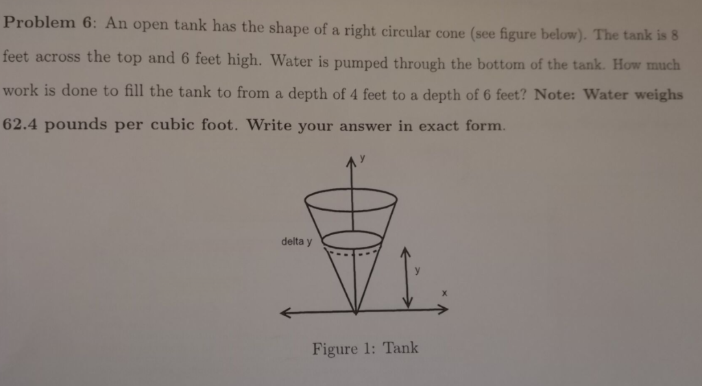 Solved Problem 6: An open tank has the shape of a right | Chegg.com