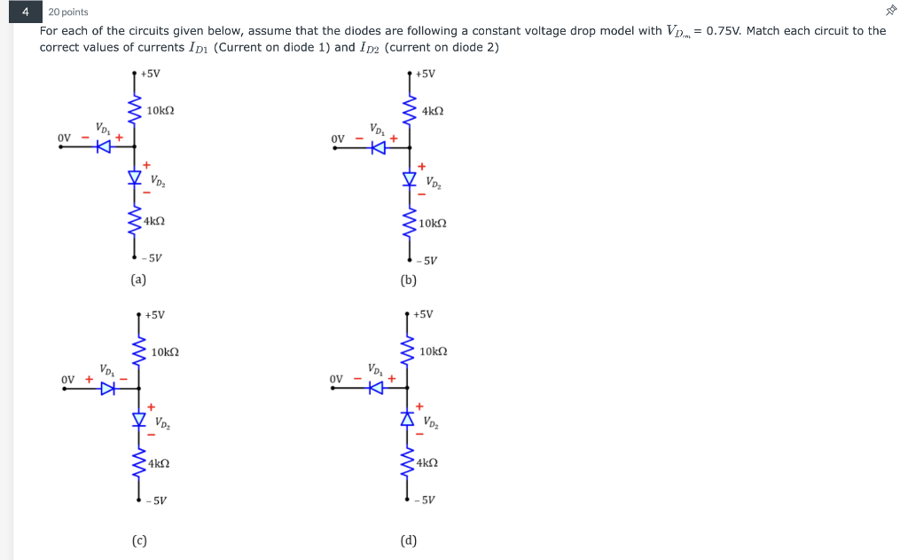 Solved For Each Of The Circuits Given Below Assume That The 