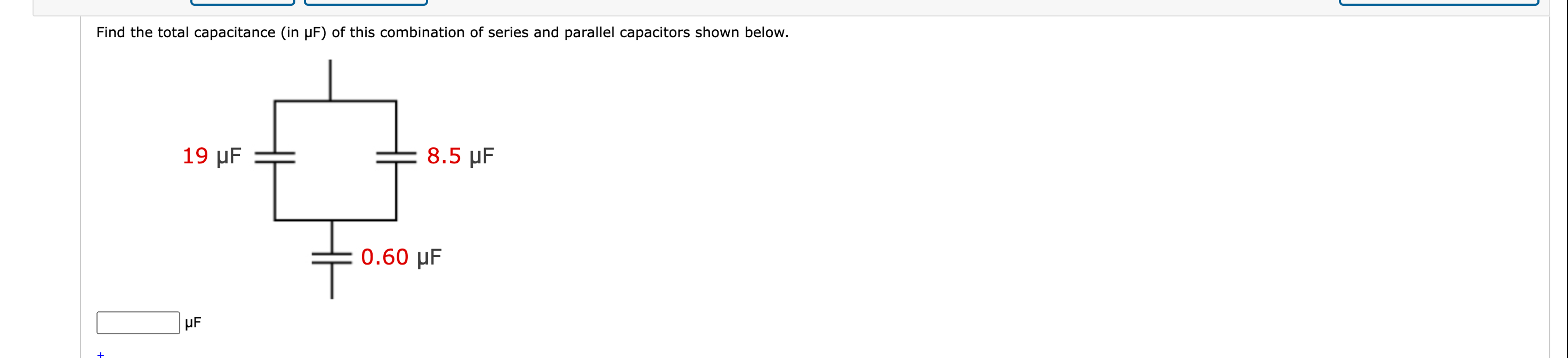 Solved Find the total capacitance (in μF ) ﻿of this | Chegg.com