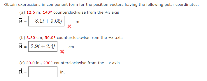 Solved Obtain expressions in component form for the position | Chegg.com