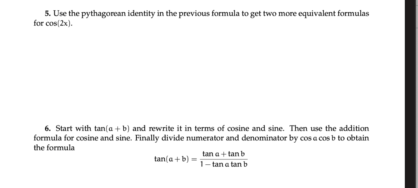 Solved Use the pythagorean identity in the previous formula | Chegg.com