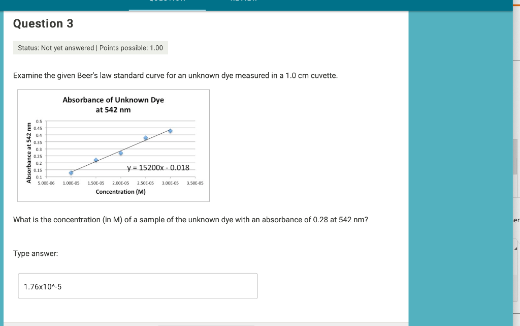 Standard Curve And Beer's Law at Claire Ryder blog