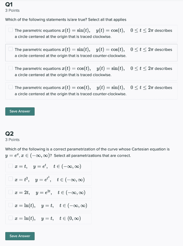 Solved 3 Points Which of the following statements is/are | Chegg.com