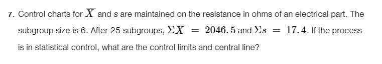 Show me how to solve this problem with excelControl | Chegg.com