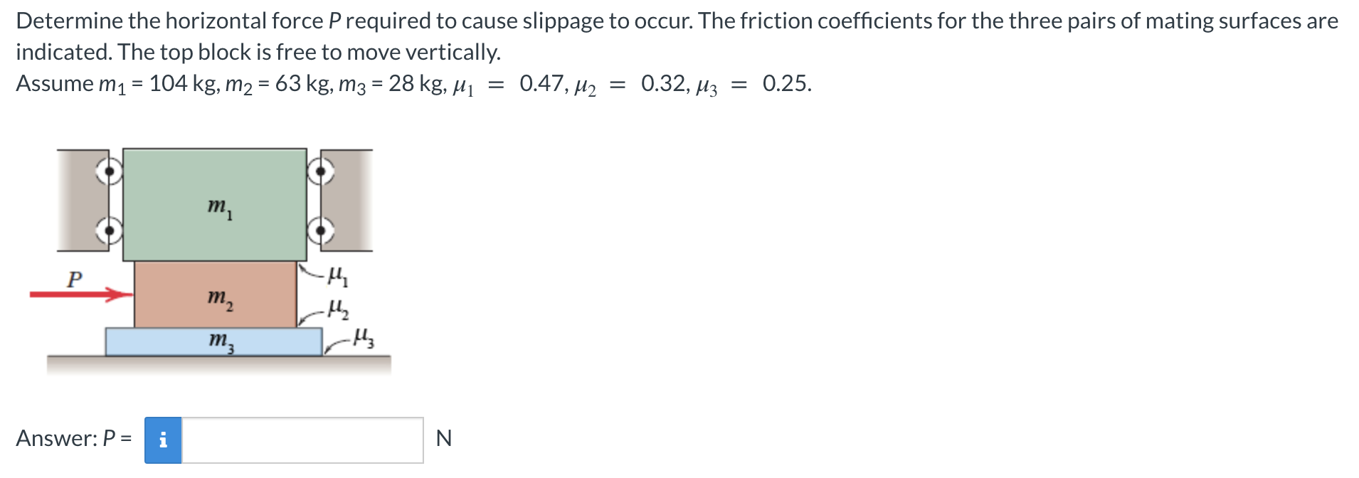 Solved Determine the horizontal force P required to cause | Chegg.com