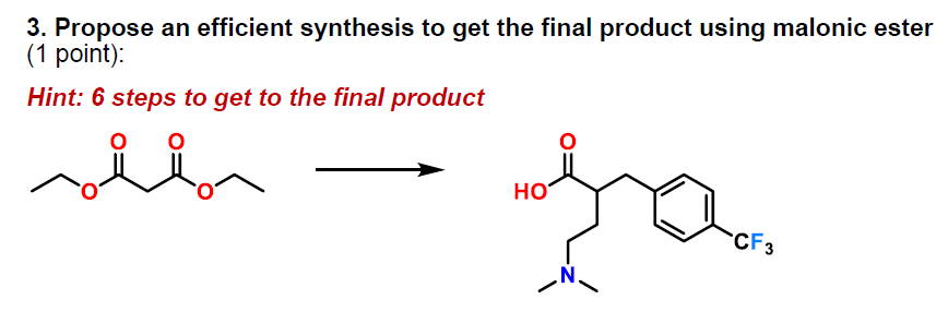 Solved {organic chemistry} Propose an efficient synthesis to | Chegg.com
