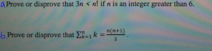 Solved a Prove or disprove that 3n | Chegg.com