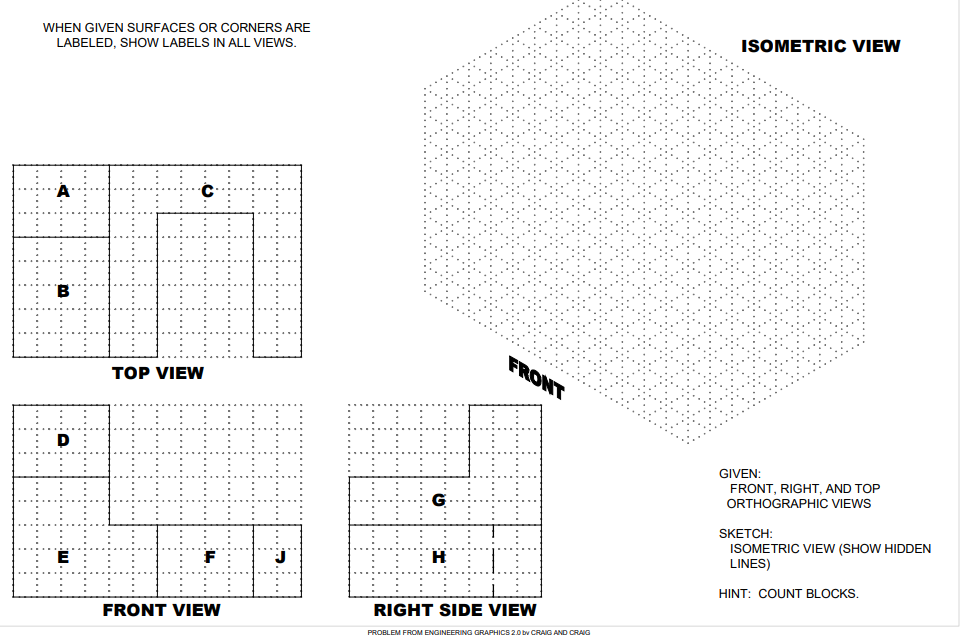 Solved WHEN GIVEN SURFACES OR CORNERS ARE LABELED, SHOW | Chegg.com