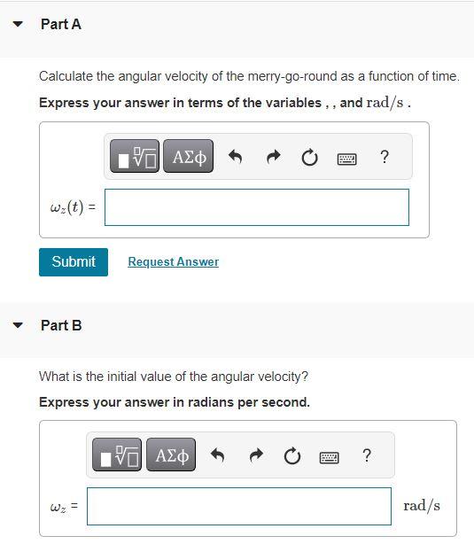 Solved A child is pushing a merry-go-round. The angle | Chegg.com