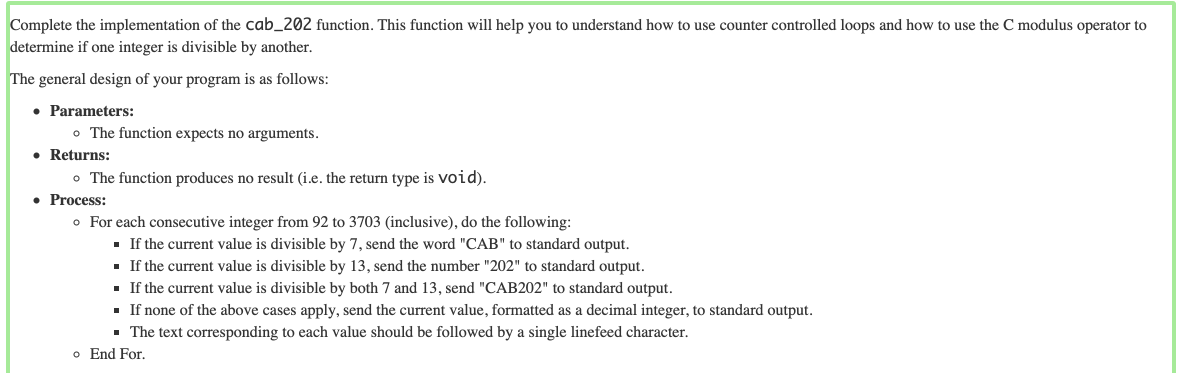 Solved Complete the implementation of the count_down | Chegg.com