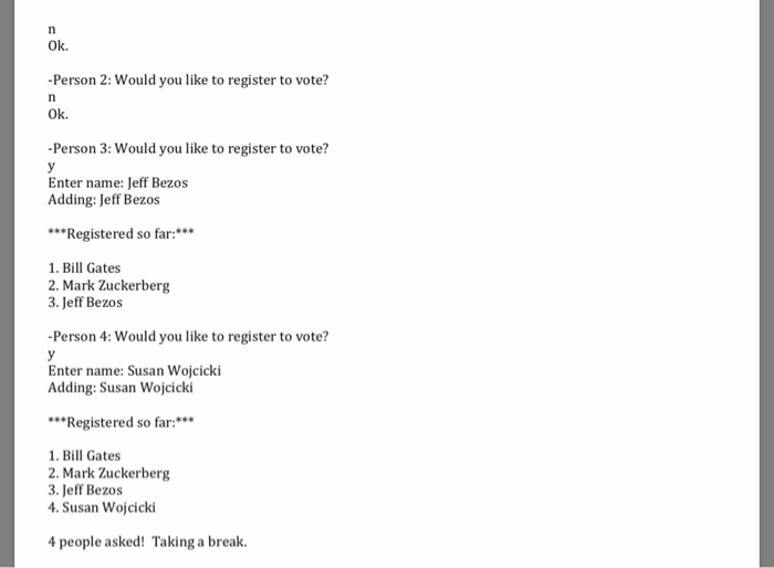 Solved Problem 3(20 points)-Write a program Submit vote.c | Chegg.com