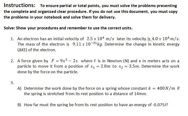 Solved Instructions: To ensure partial or total points, you | Chegg.com
