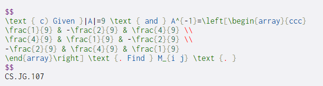Solved $$ \text { c) Given }|A|=9 \text { and } | Chegg.com