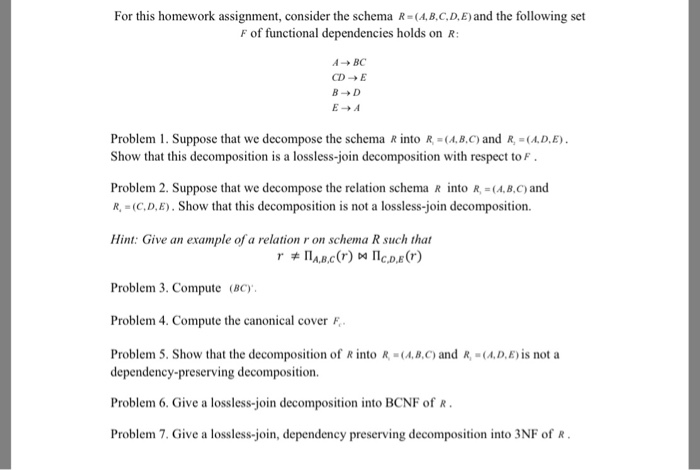 Solved For this homework assignment, consider the schema | Chegg.com