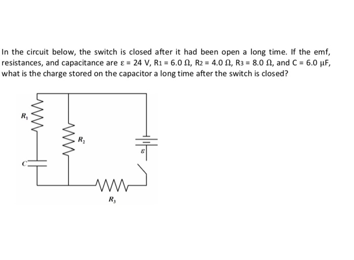 Solved In the circuit below, the switch is closed after it | Chegg.com