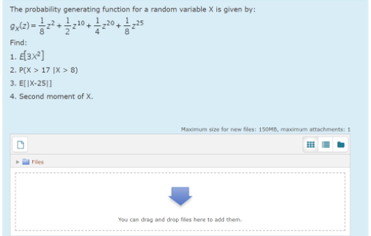 Solved The probability generating function for a random | Chegg.com