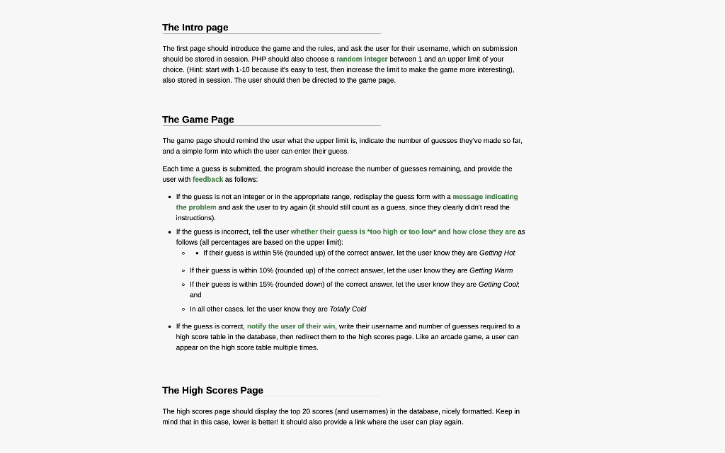Write a sticky, self-processing PHP page that | Chegg.com