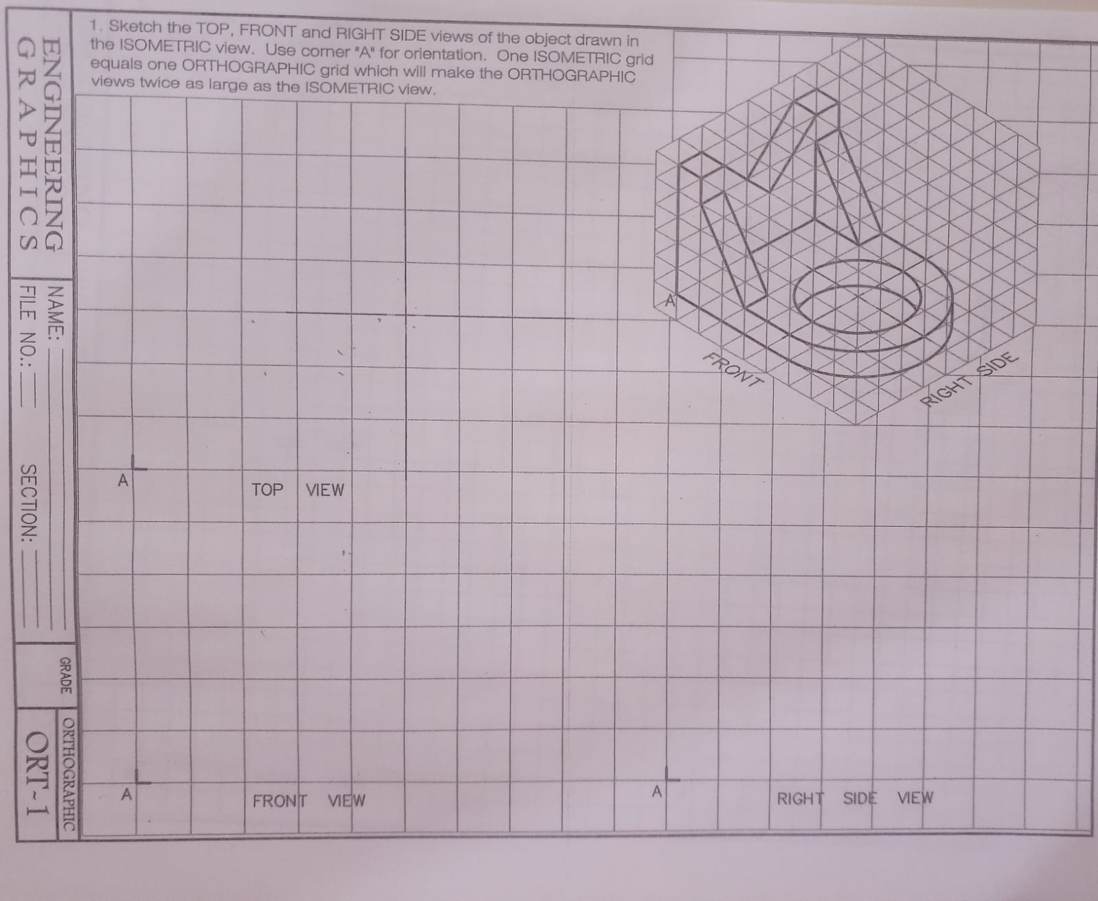 Solved Sketch the different isometric views of the image | Chegg.com