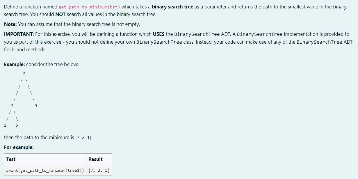 Solved Class Binarysearchtree Def Initself Data 0131