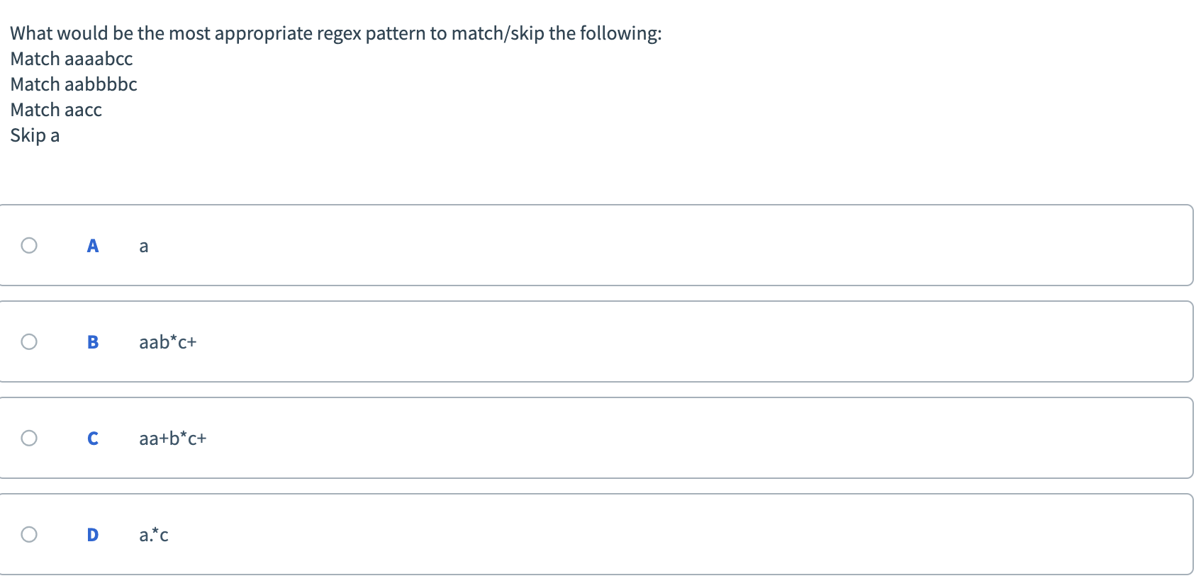 Solved What would be the most appropriate regex pattern to | Chegg.com
