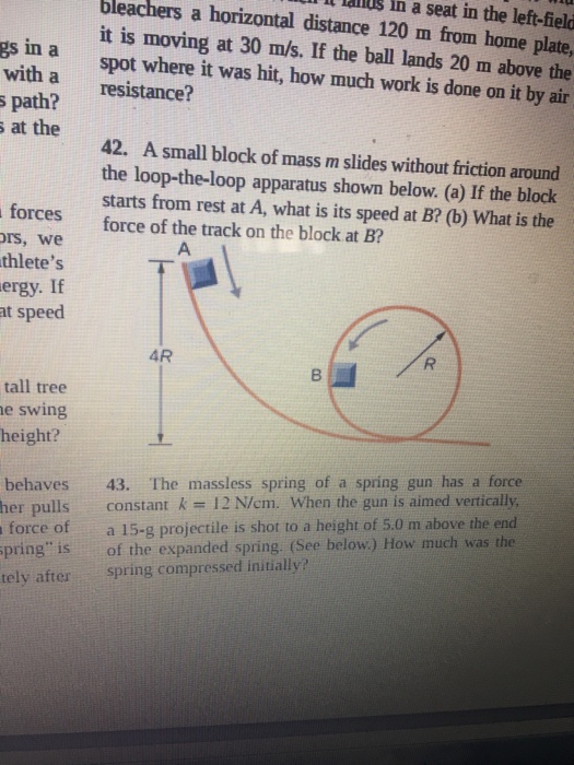 Solved A small block of mass m slides without friction | Chegg.com