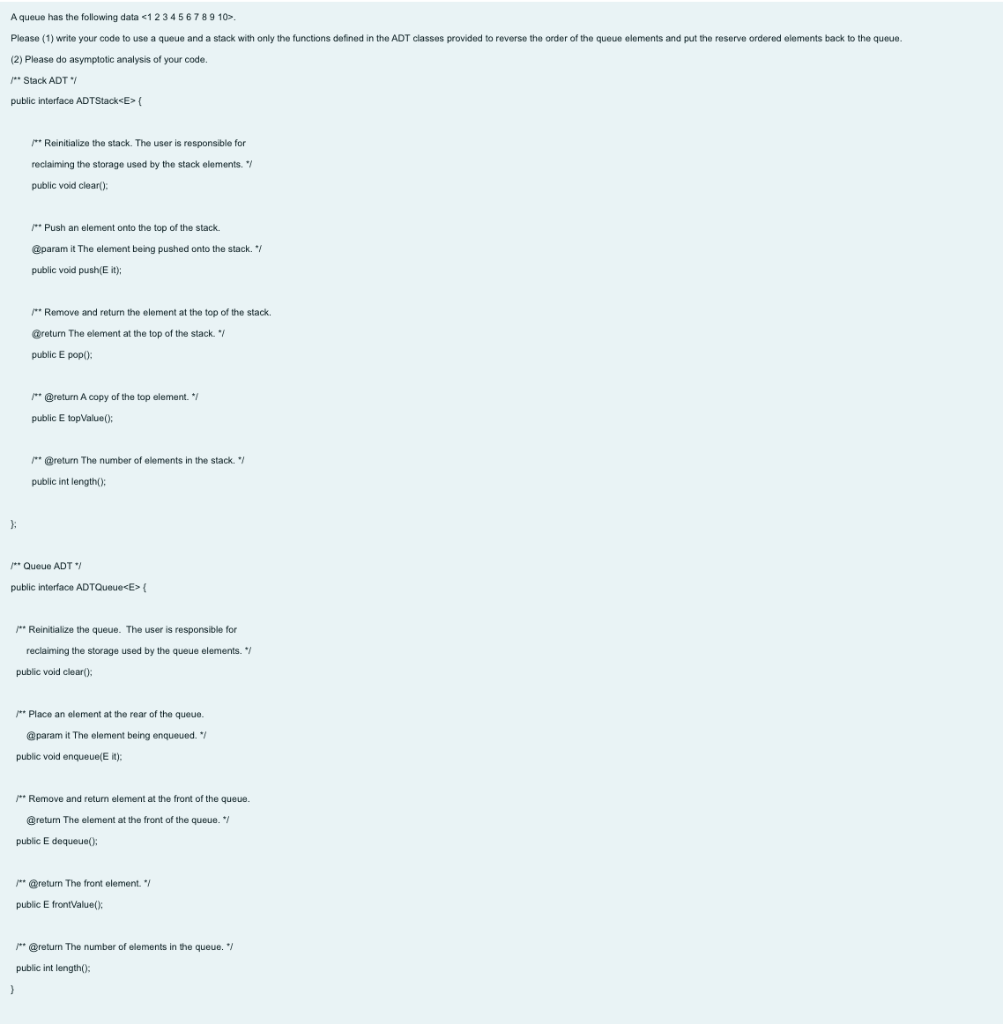 Solved A queue has the following data
