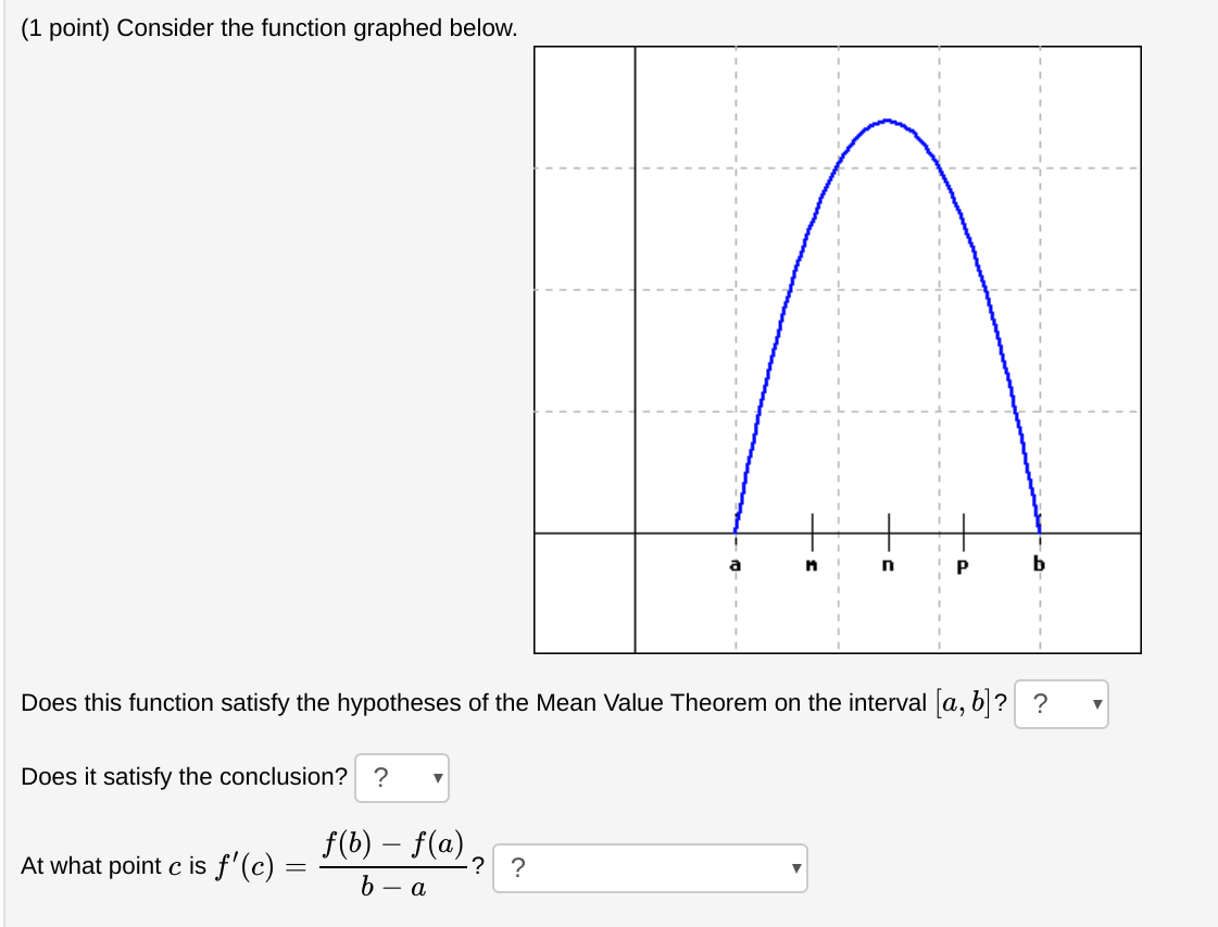 Solved (1 point) Consider the function f(x) = x2 - 4x + 8 on | Chegg.com