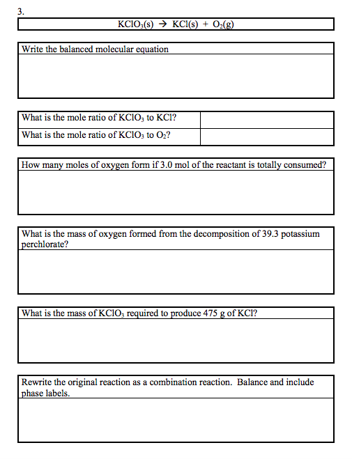 Solved KCIO (S) → KCI(S) + O2(g) Write the balanced | Chegg.com