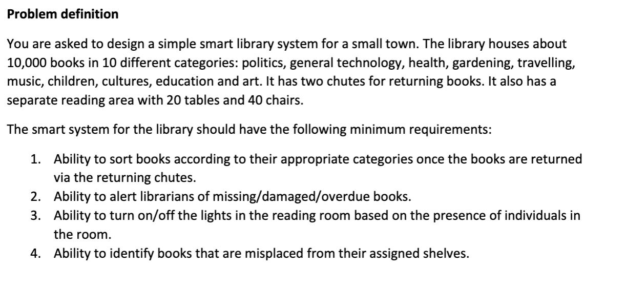 Problem definition You are asked to design a simple | Chegg.com