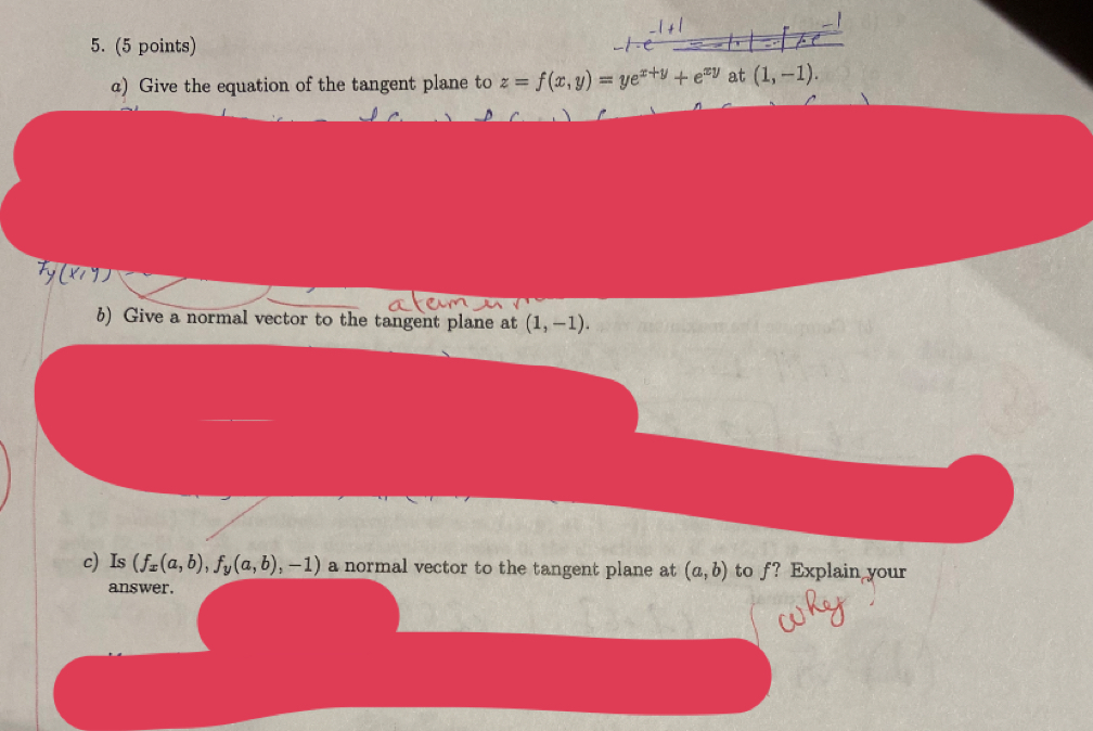 Solved 5. (5 points) a) Give the equation of the tangent | Chegg.com