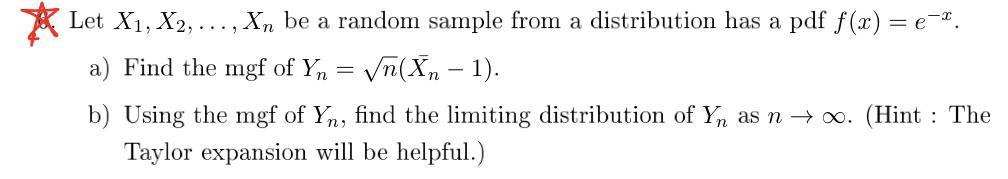 Solved I am in difficulty calculating the limitation of mgf | Chegg.com
