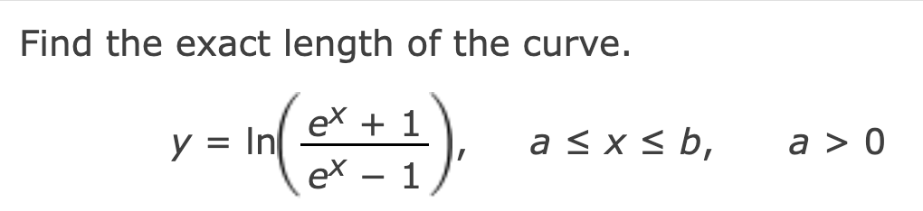 Solved Find the exact length of the curve. | Chegg.com